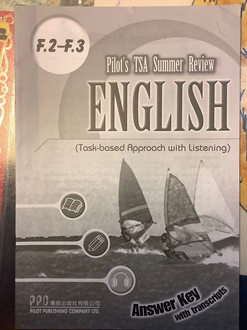Pilot’s TSA Summer Review （F2-3) Answer Key 答案, 興趣及遊戲, 書本 & 文具, 兒童書籍 ...