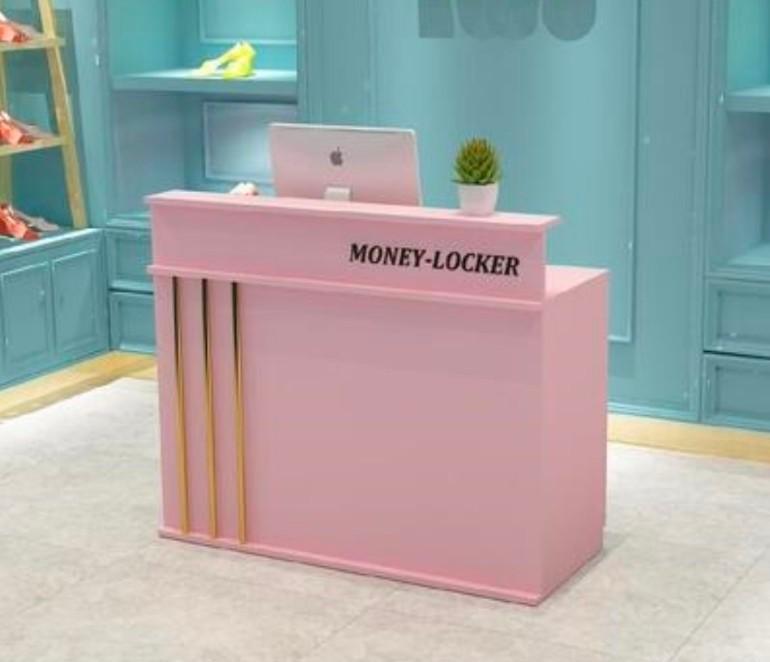 Pink Cashier Boutique Counter table 60 to 100cm, Furniture & Home ...
