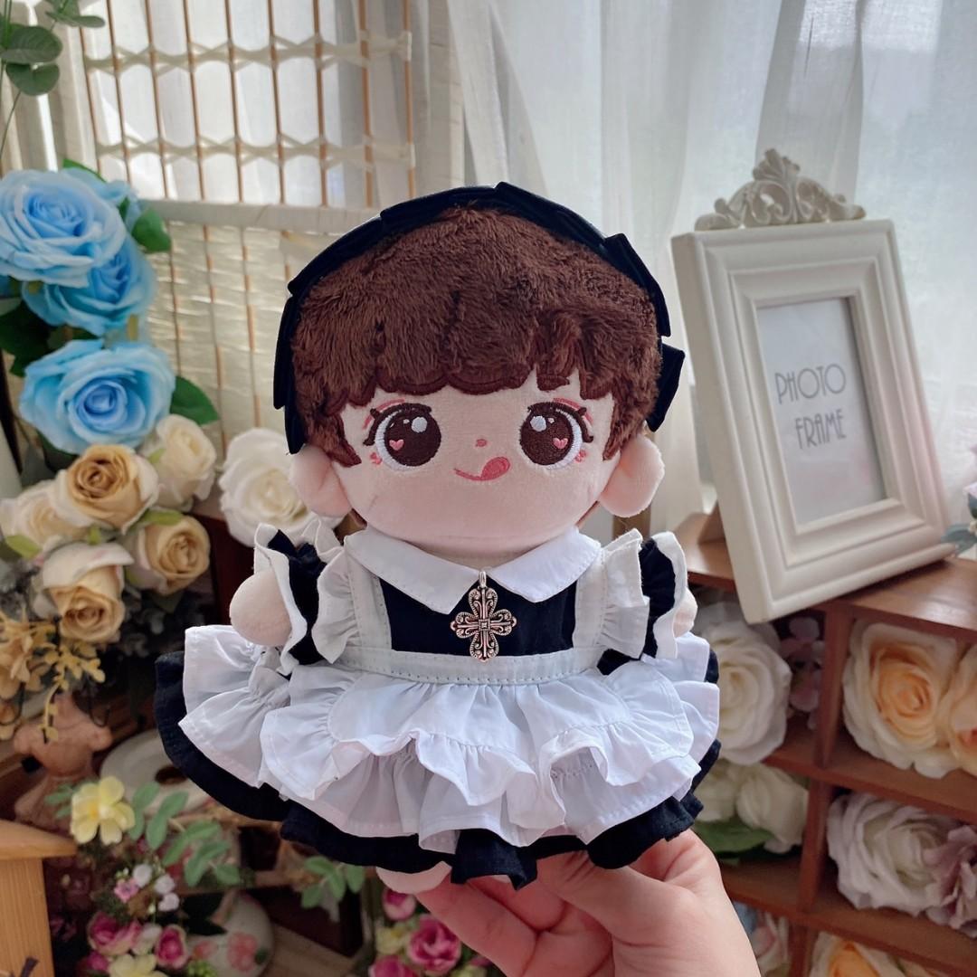 PO 20cm 20 cm doll plush omodoki lolita / maid dress, Hobbies & Toys ...