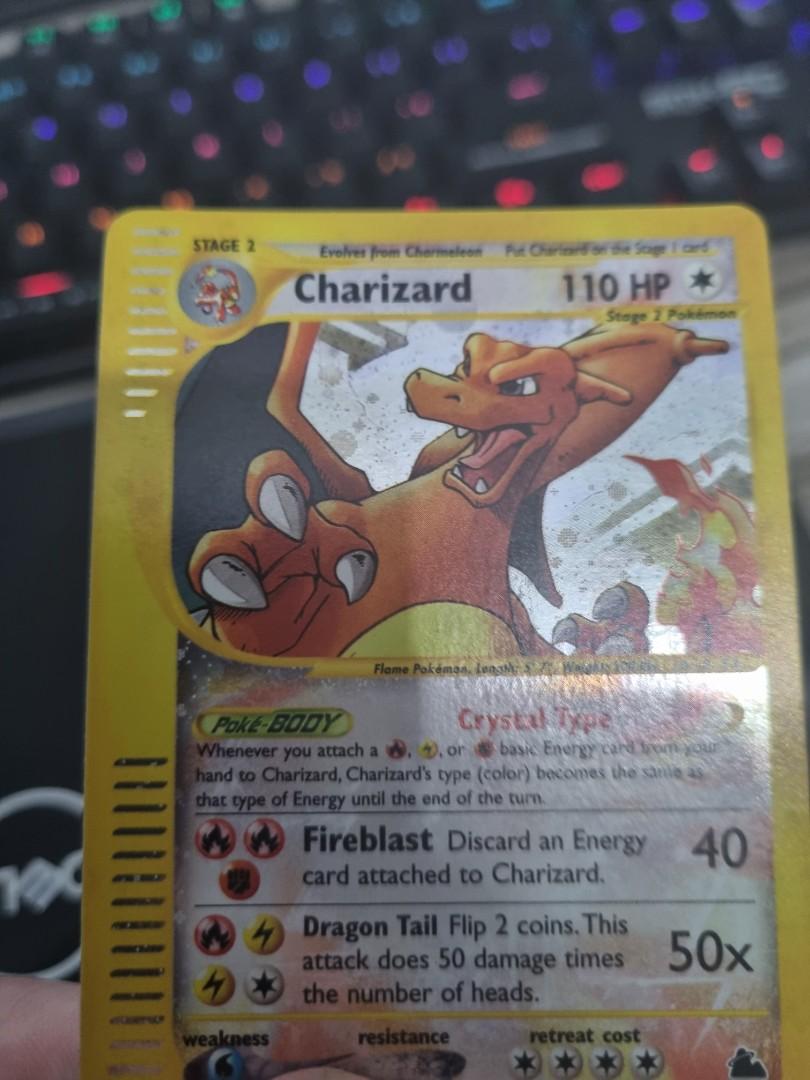 Pokemon Card 2003 Skyridge E- series Crystal Charizard Holo 146/144 ...