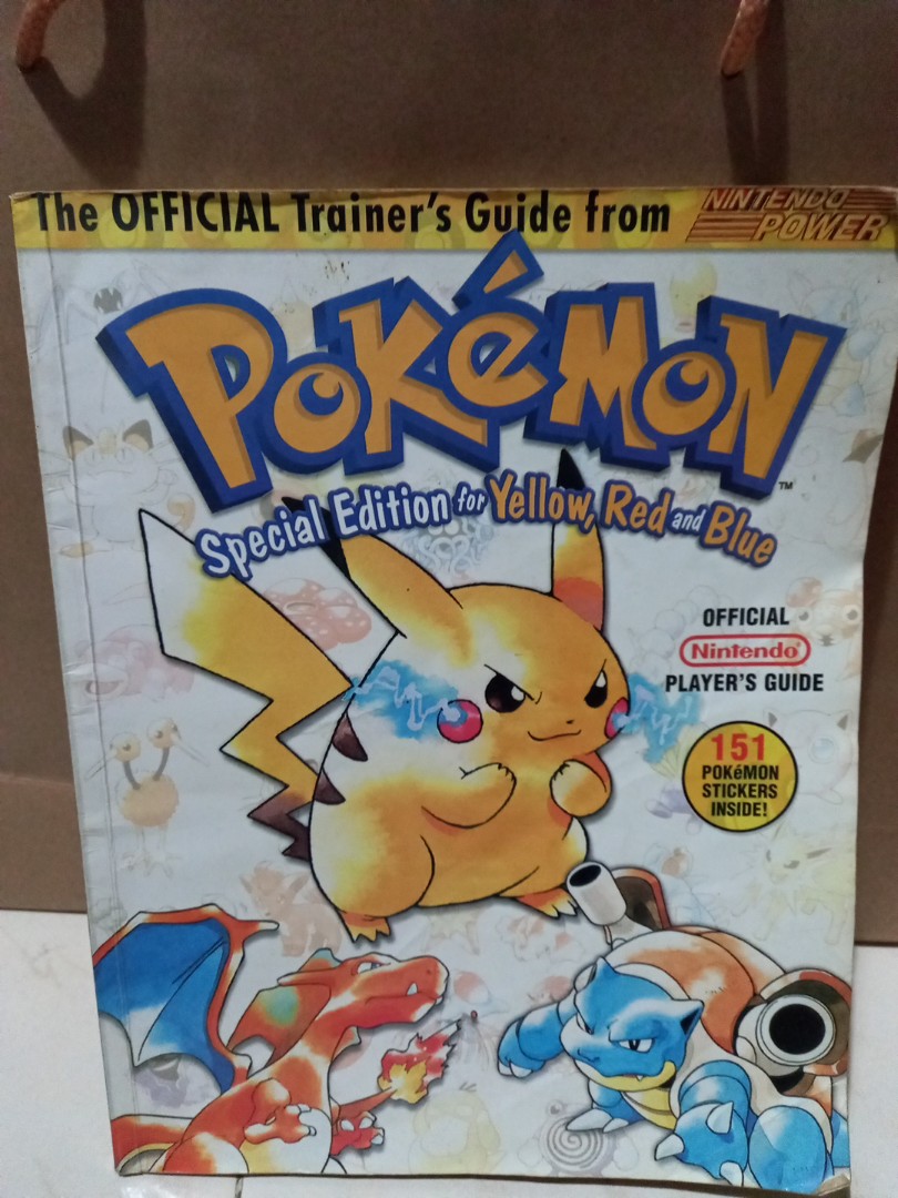 Pokemon Special Edition for Yellow, Red and blue Guidebook, Hobbies ...