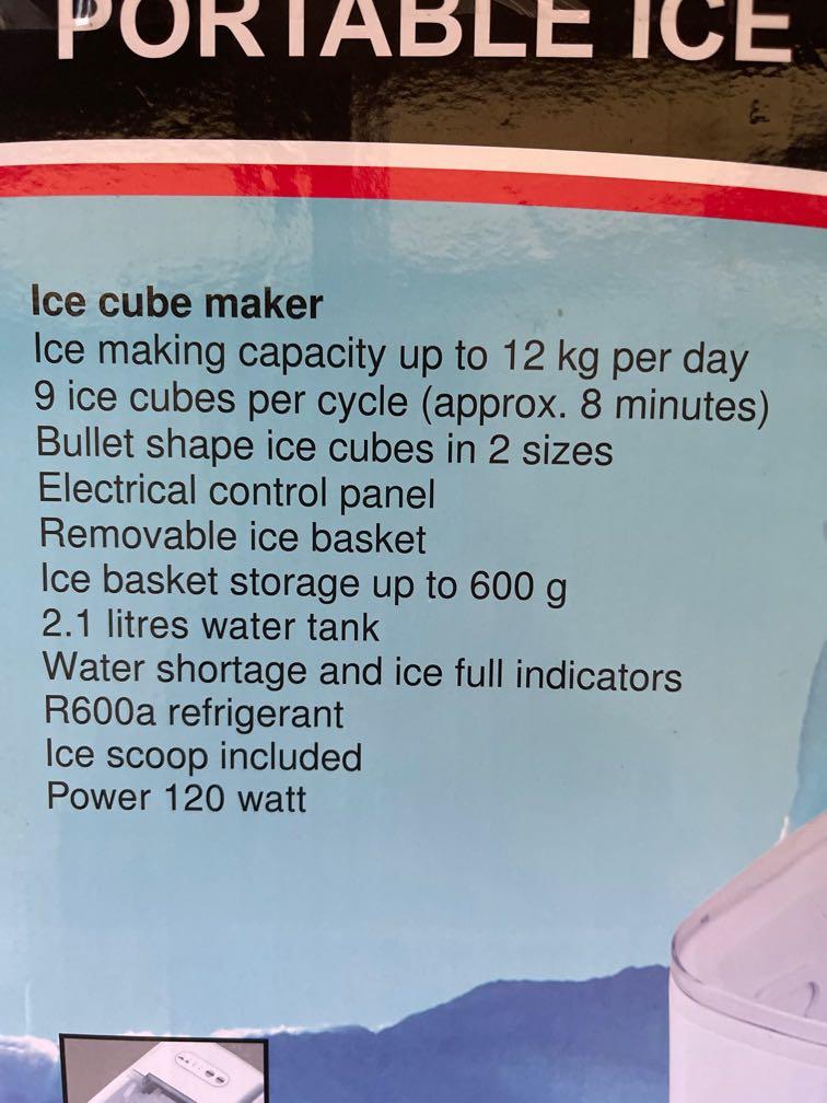 Portable Ice maker ICM-1201A, TV & Home Appliances, Kitchen Appliances ...
