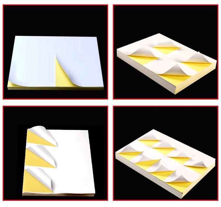 Pre cut sticker label adhesive paper laser inkjet printer compatible ...