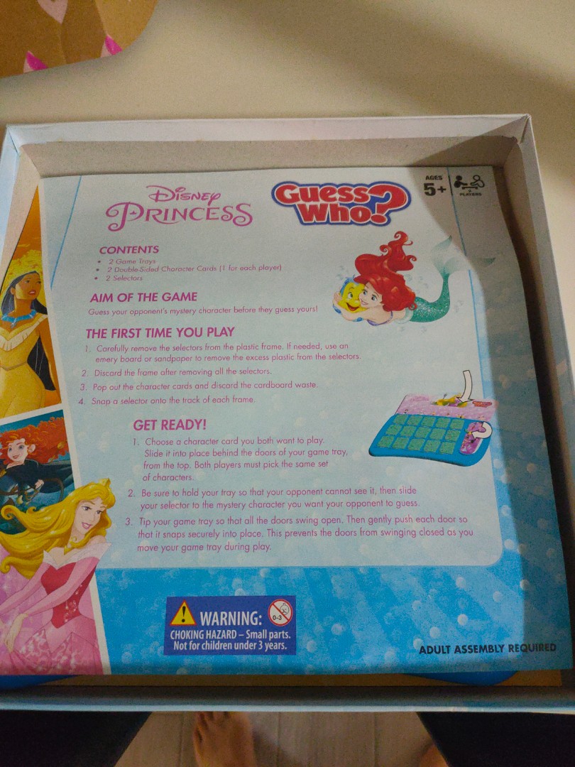Princess guess who board game, Hobbies & Toys, Toys & Games on Carousell