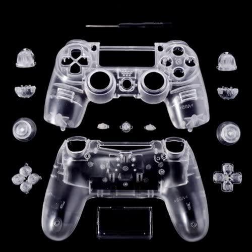 PS4 Controller Case for DualShock 4 Controller Includes Mod Kit – Clear ...