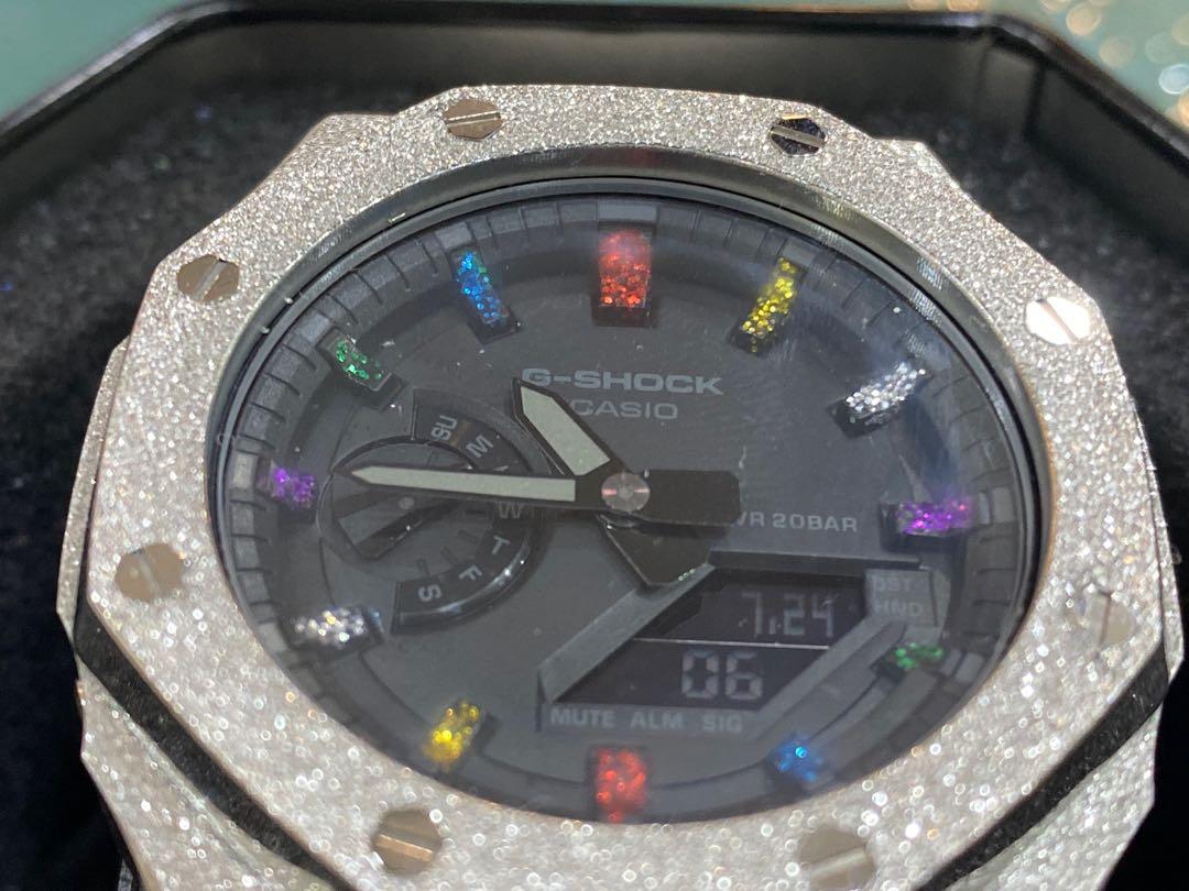 Rainbow glitter mod GA2100 GA2110 ga-2100 ga-2100, Men's Fashion ...