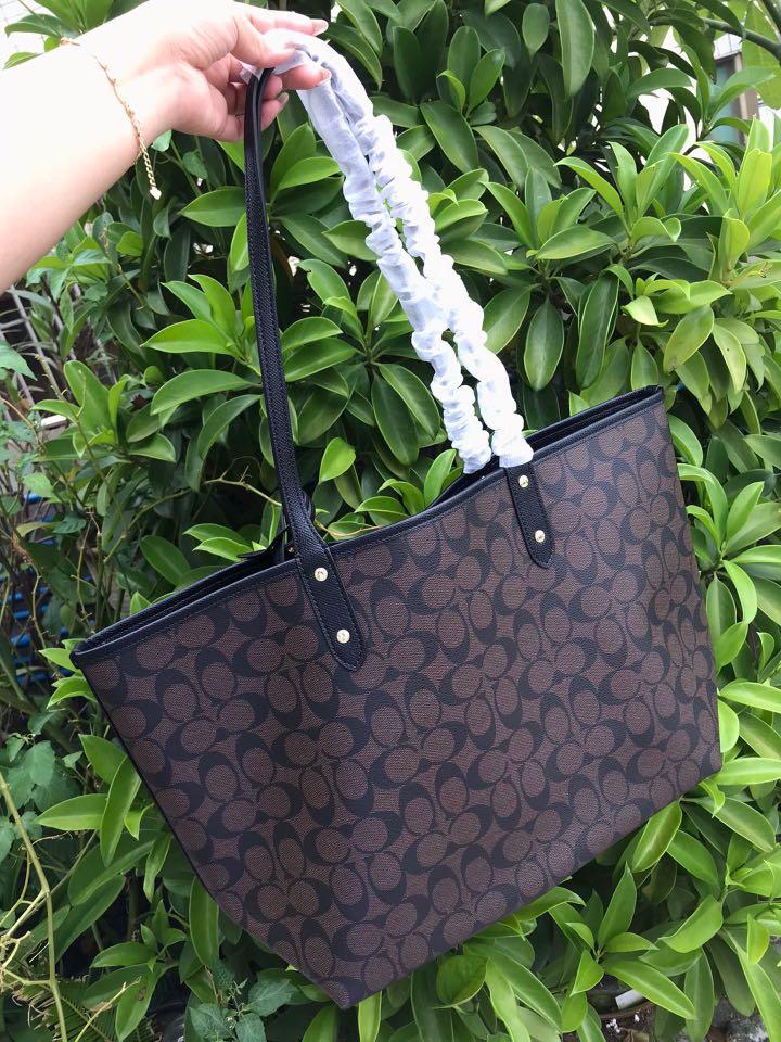 original coach 36658 reversible dark brown totes, Luxury, Bags ...