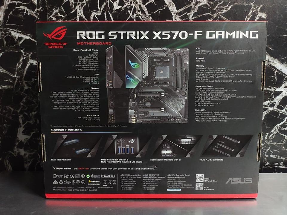 ROG Strix X570-F Gaming, Computers & Tech, Parts & Accessories ...