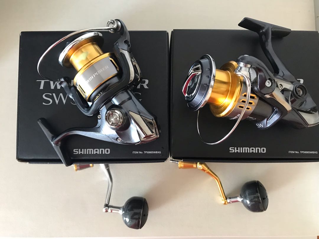 Shimano Twinpower SW 5000 XG fishing reel, Sports Equipment, Fishing on ...