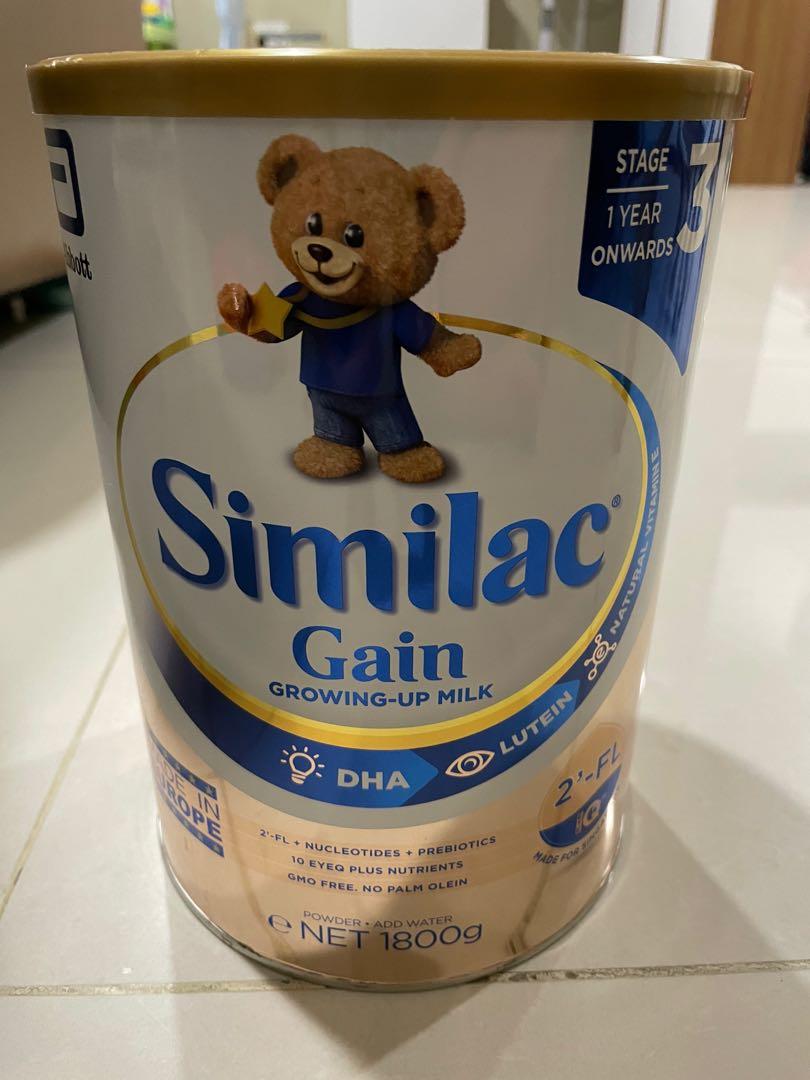 Similac gain stage 3 milk powder 1800G, Babies & Kids, Nursing ...
