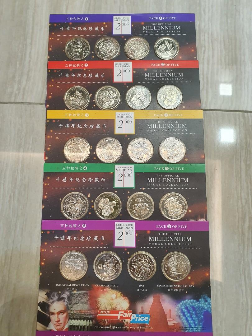 The Official Millennium Medal Collection full set, Hobbies & Toys ...