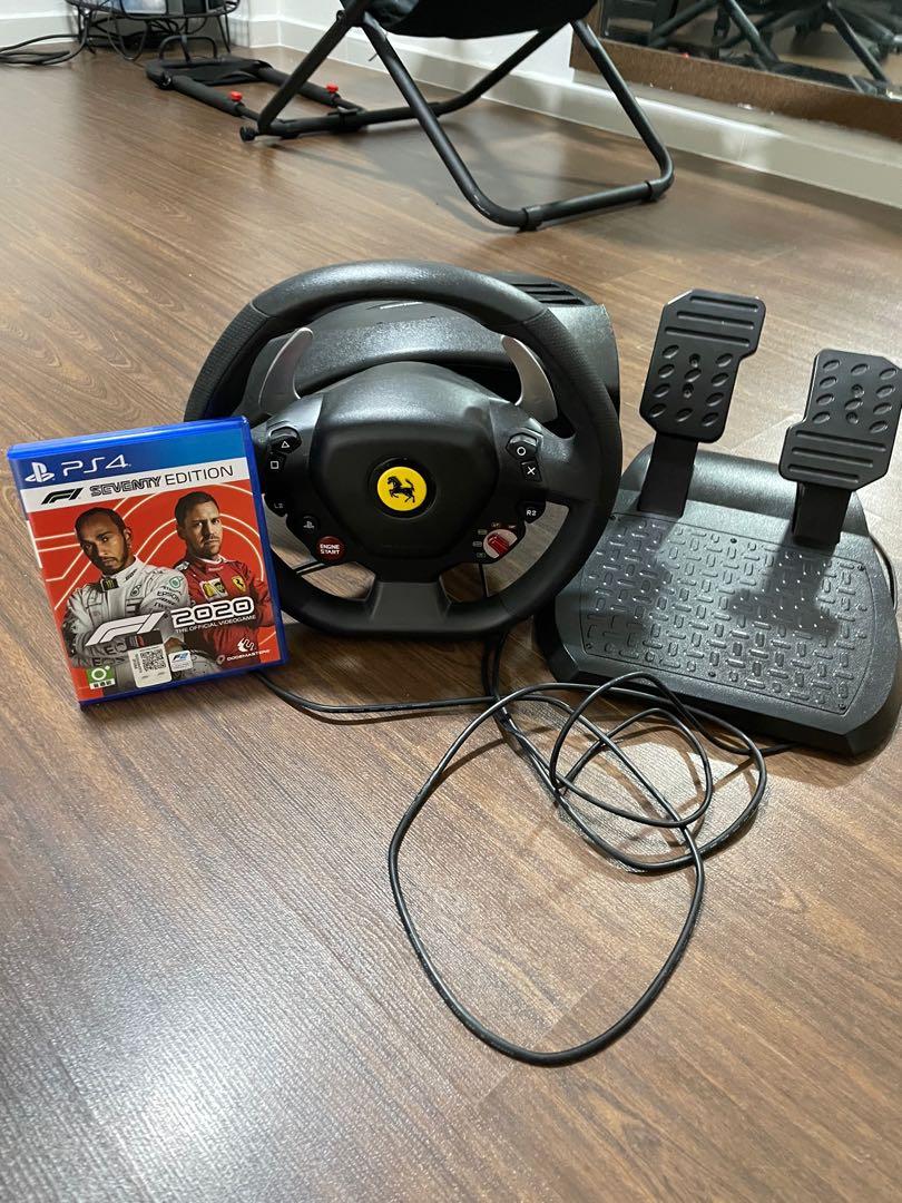 Thrustmaster T80 Ferrari 488 GTB Edition wheel + F1 2020 game bundle ...