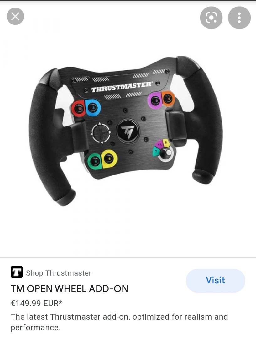 TM Open Wheel Add-on, Video Gaming, Gaming Accessories, Controllers on ...