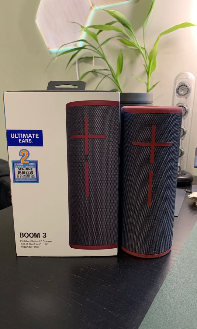 Ultimate Ears UE Boom 3 Bluetooth speaker (有盒), 音響器材, Soundbar、揚聲器、藍牙喇叭、耳擴 - Carousell