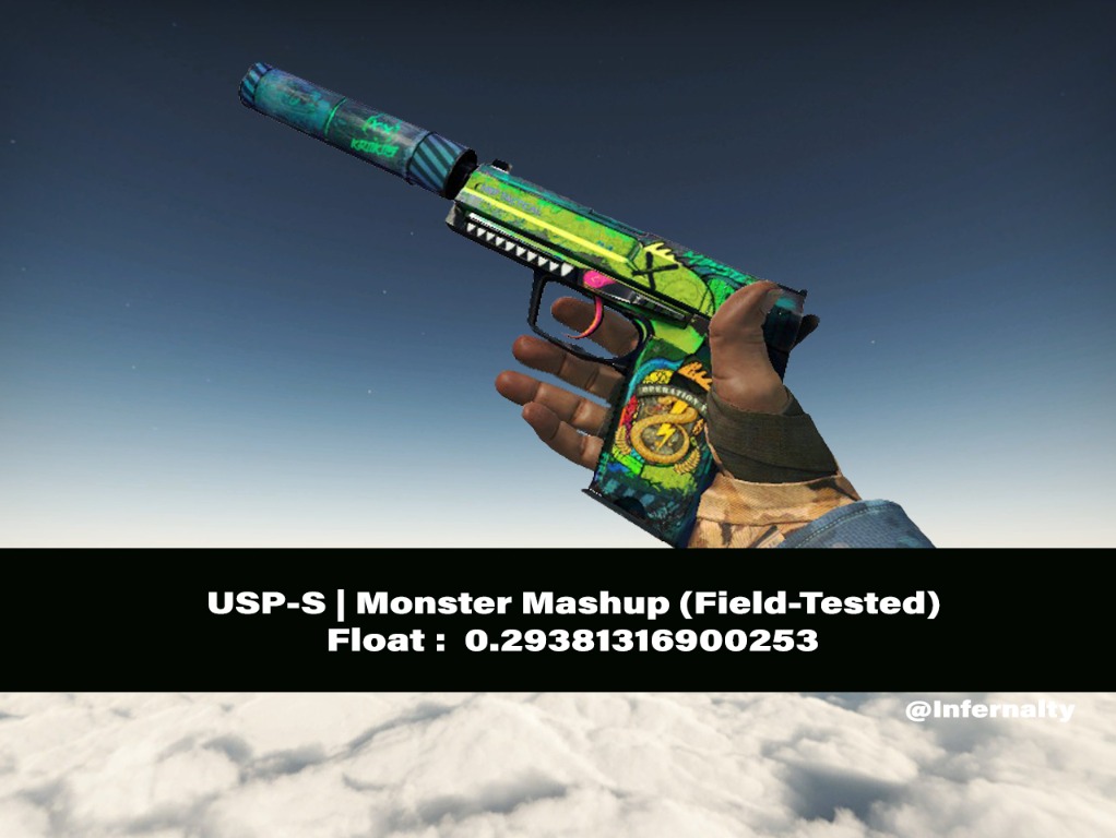 USP-S Monster Mashup FT CSGO SKINS KNIVES, Video Gaming, Gaming ...