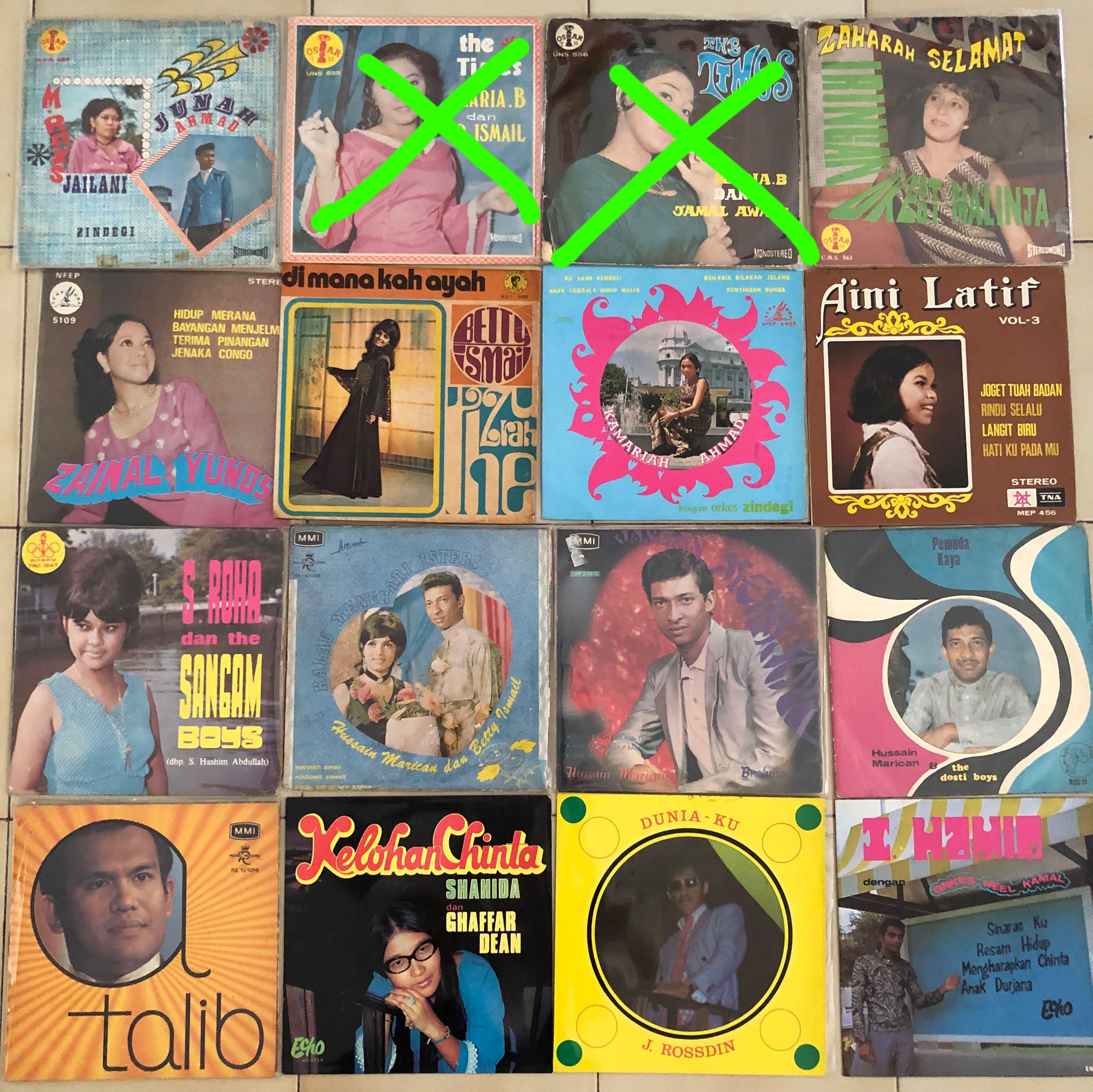 Vintage 60-70’s Malay Indonesian Singapore Record EP 7” Vinyl (Not LP ...