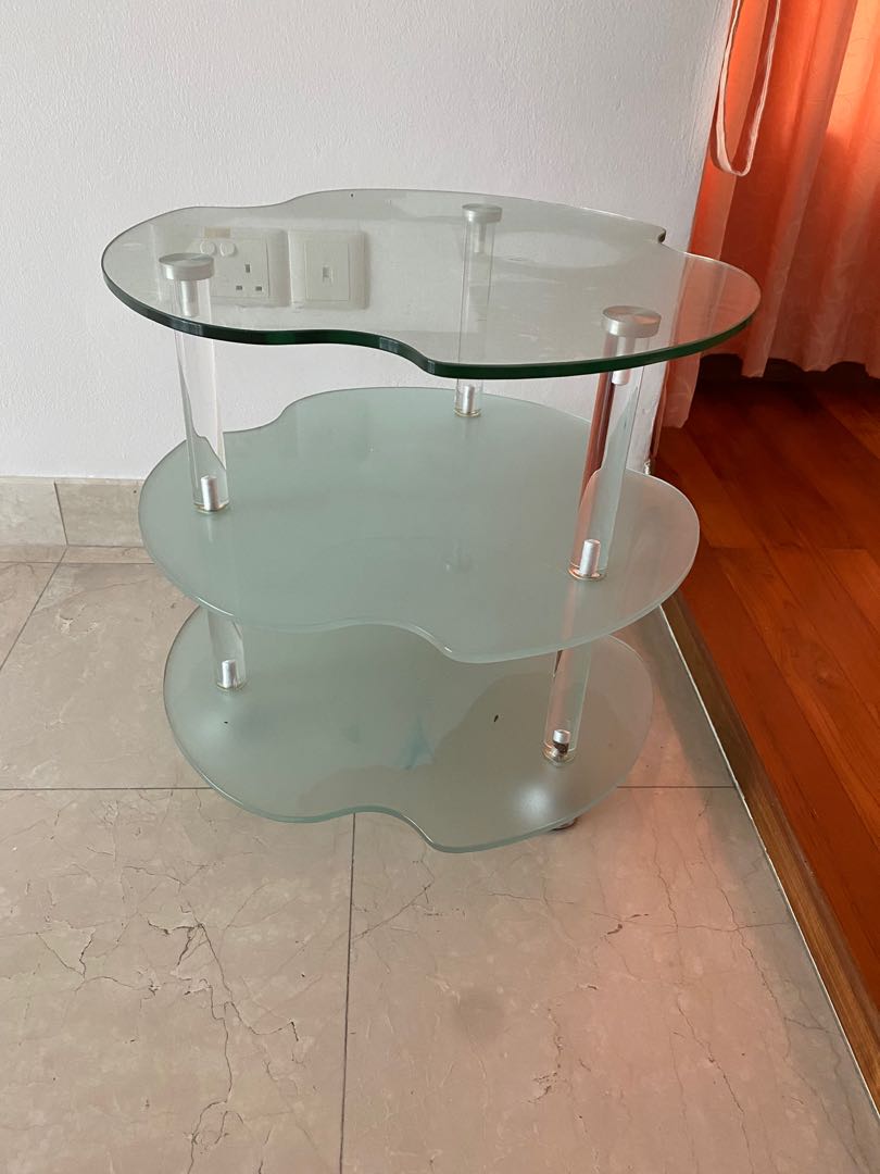 3-tier Glass Table, Furniture & Home Living, Furniture, Tables & Sets ...