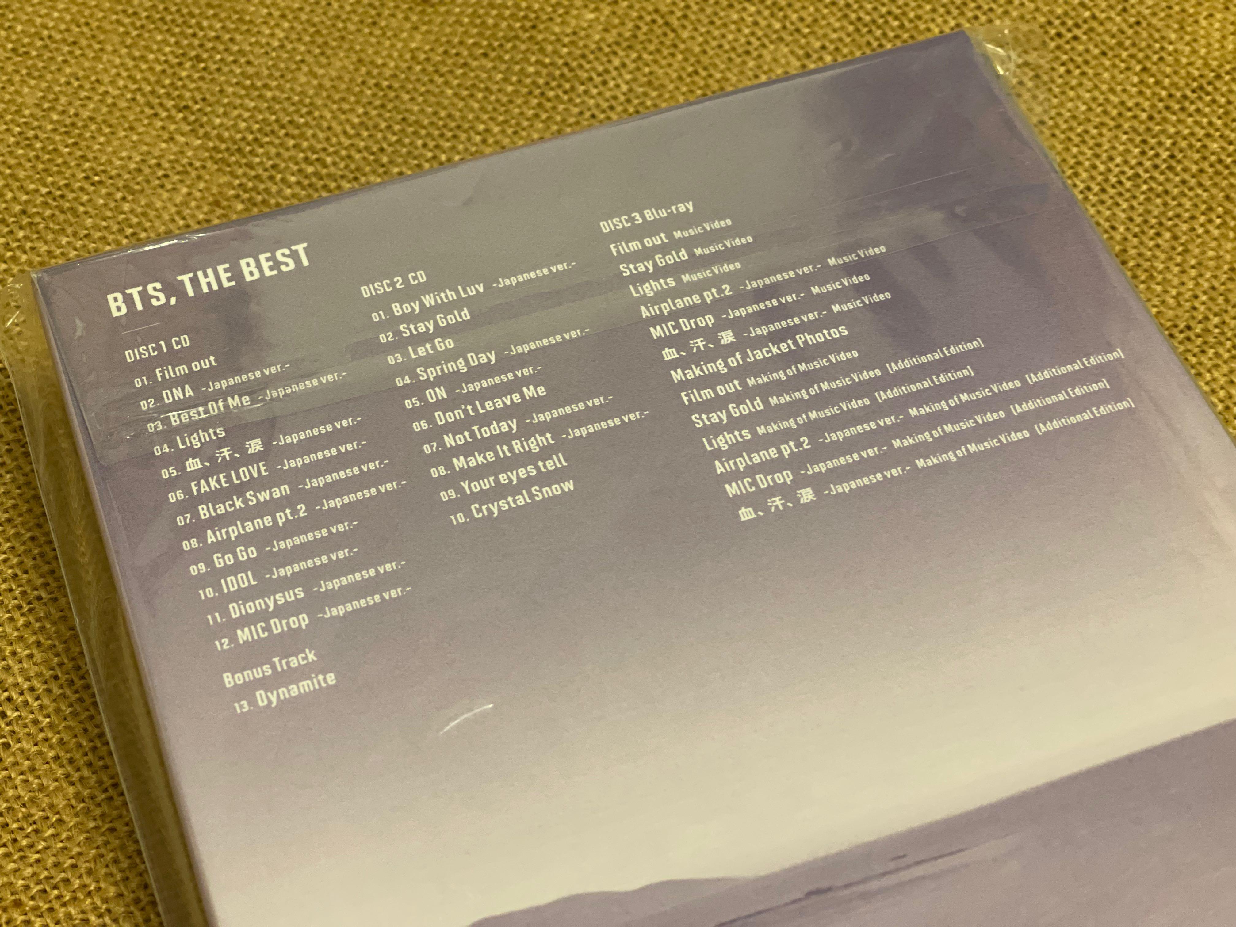 (全新日版) BTS / BTS, THE BEST 環球官方進口初回盤A (2CD+BLU-RAY), 興趣及遊戲, 收藏品及紀念品, 韓流 ...