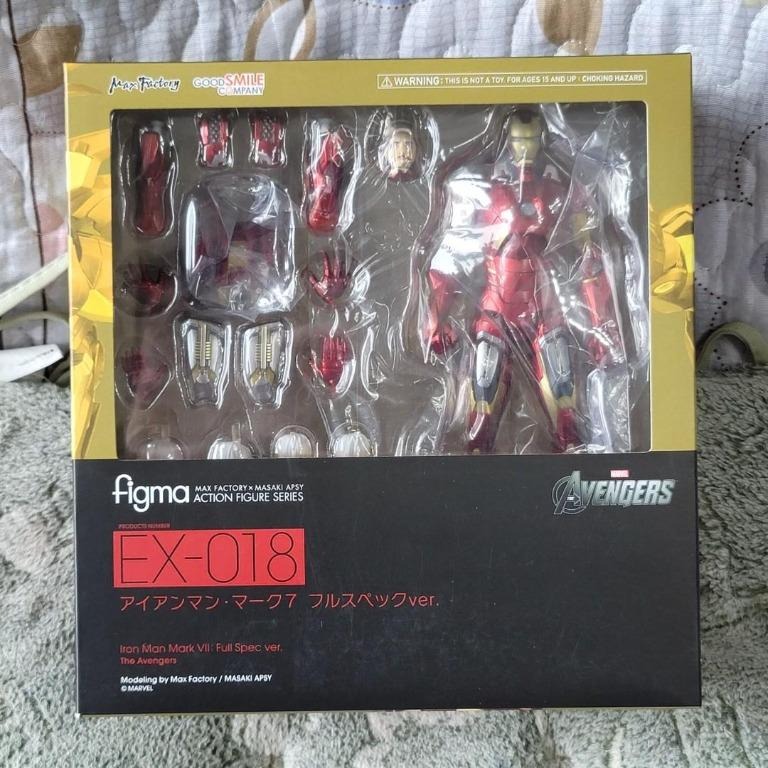 [已開品] Figma EX 018 - Iron Man Ironman Mark 7 MK7 豪華版 Size Fit with SHF Mafex , 興趣及遊戲, 玩具 & 遊戲類 ...