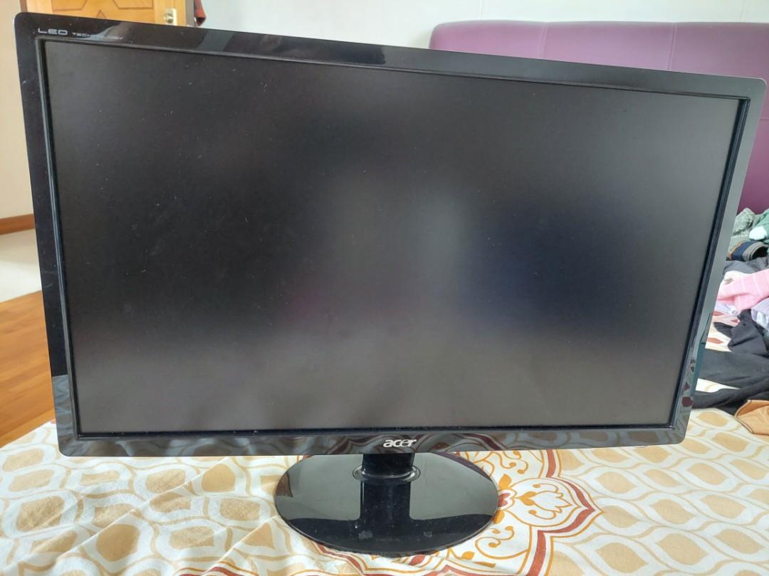 Acer 1080p monitor ** Faulty screen**, Computers & Tech, Parts ...