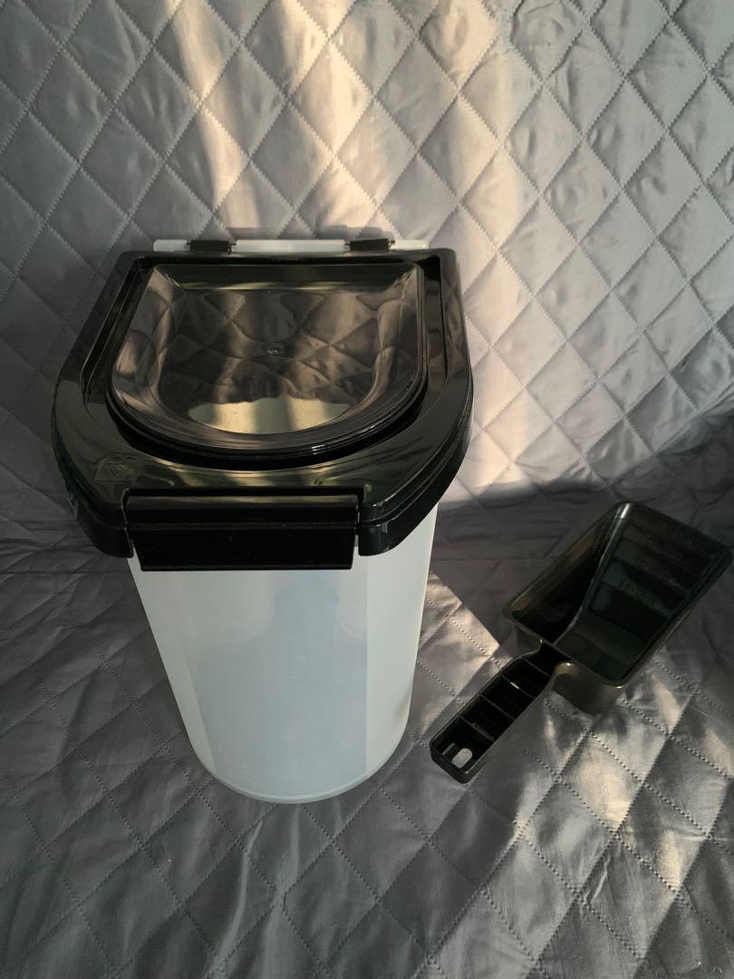 Air tight pet food / kibble storage container, Furniture & Home Living ...