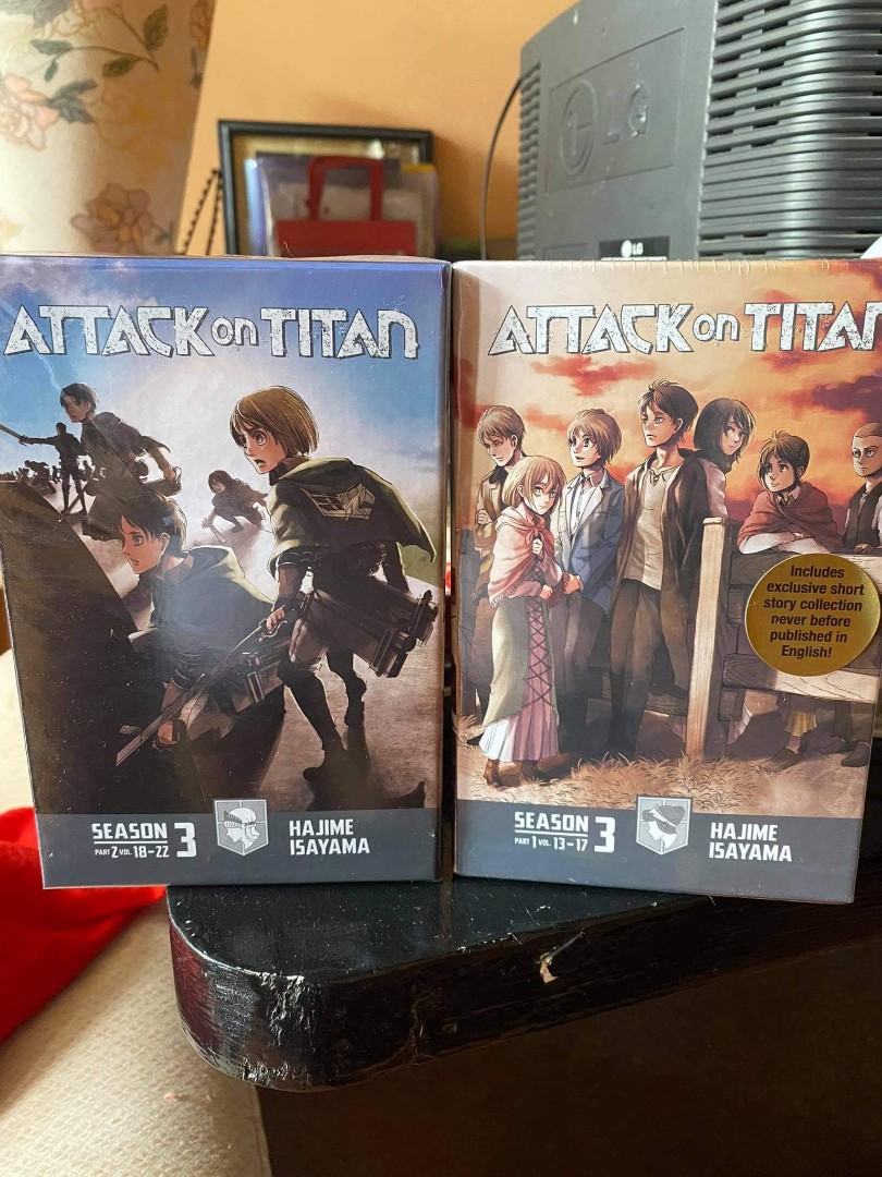 ATTACK ON TITAN MANGA BOX SET, Hobbies & Toys, Books & Magazines ...