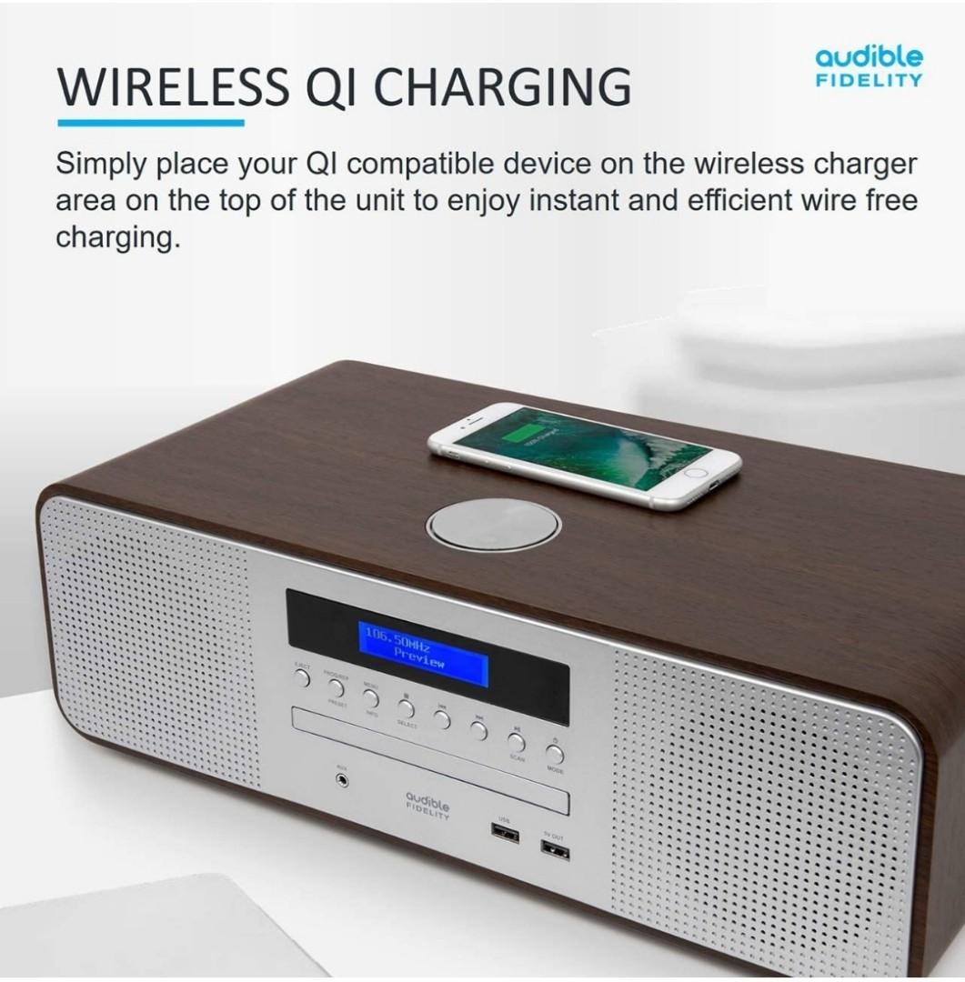 AUDIBLE FIDELITY Complete Hi-Fi DAB/DAB+ Stereo System CD Player With ...