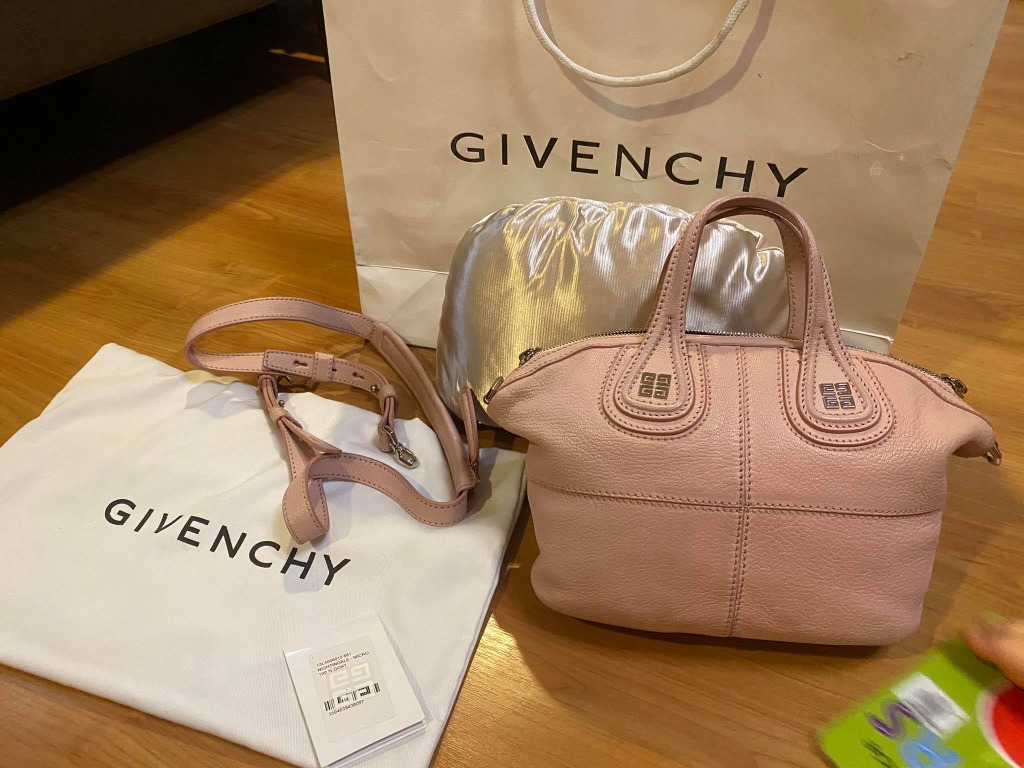 Auth Givenchy Micro Nightingale Light Pink Shoulder Crossbody Bag ...