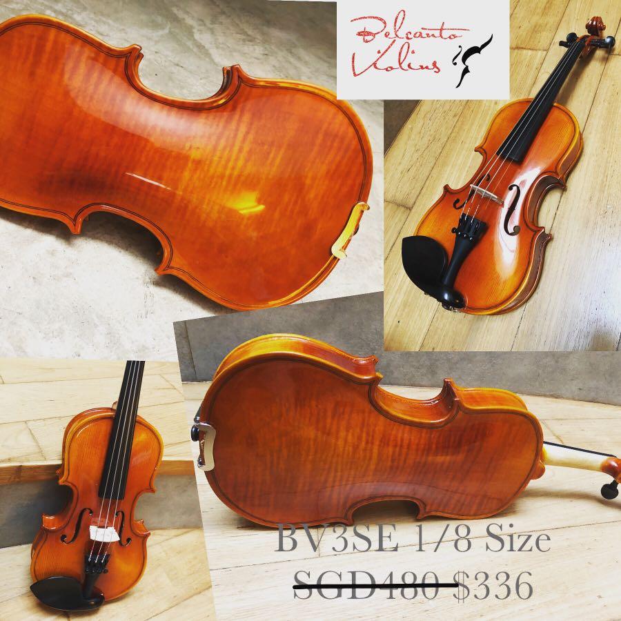 Beautiful handmade 1/8 size violin tiger eye one piece back, Hobbies ...