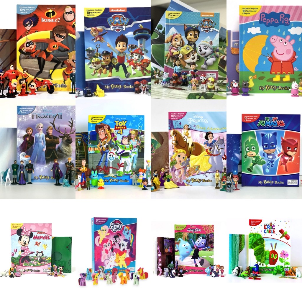 BNIB: My Busy Book Paw Patrol Disney Princess Frozen 2 Mickey Minnie ...