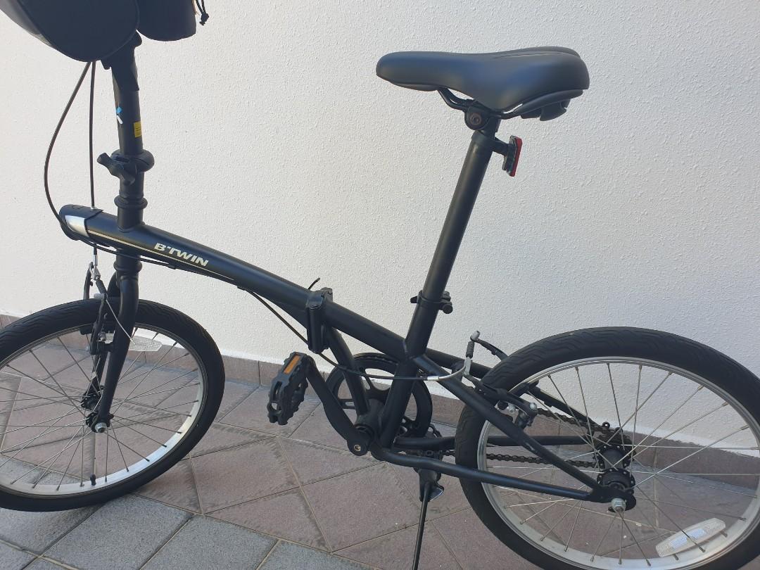 BTWIN TILT 100 20IN FOLDING BIKE - BLACK, Sports Equipment, Bicycles ...