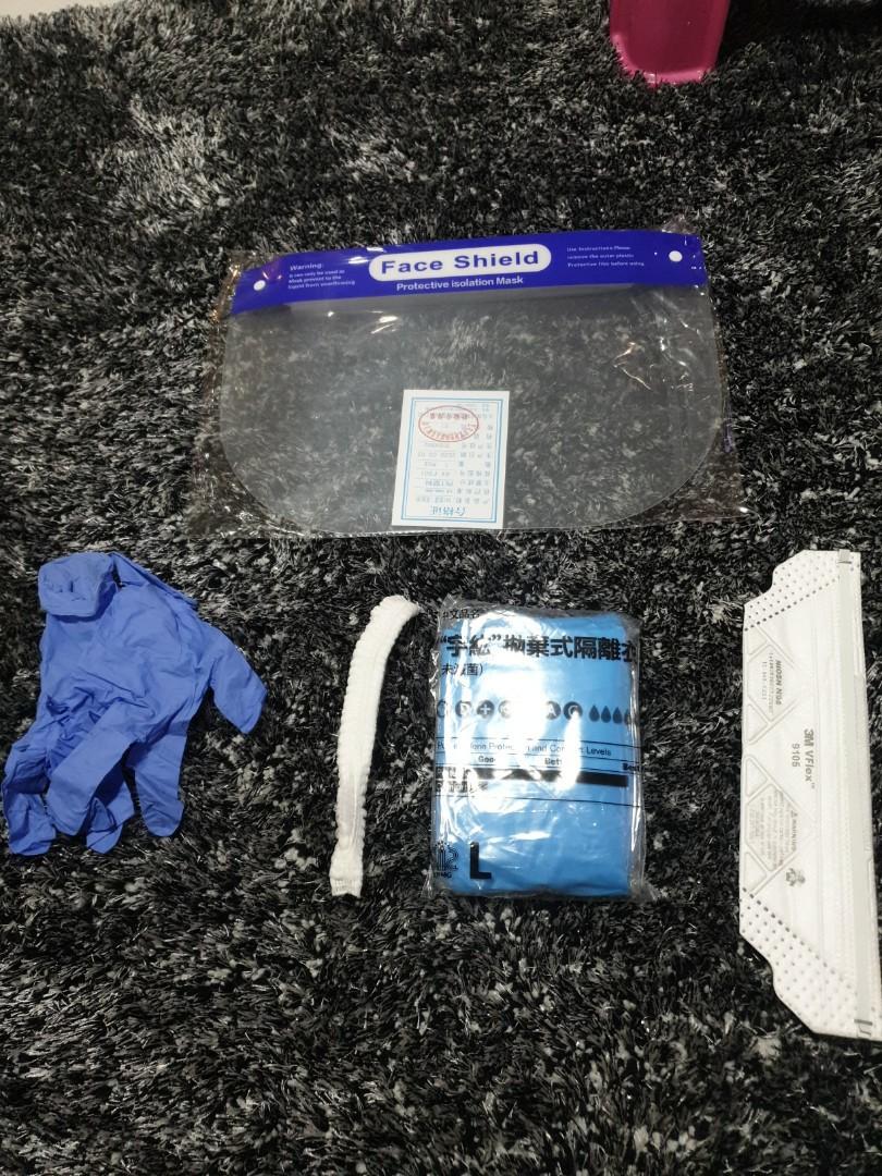 Complete combo PPE, Health & Nutrition, Face Masks & Face Shields on ...