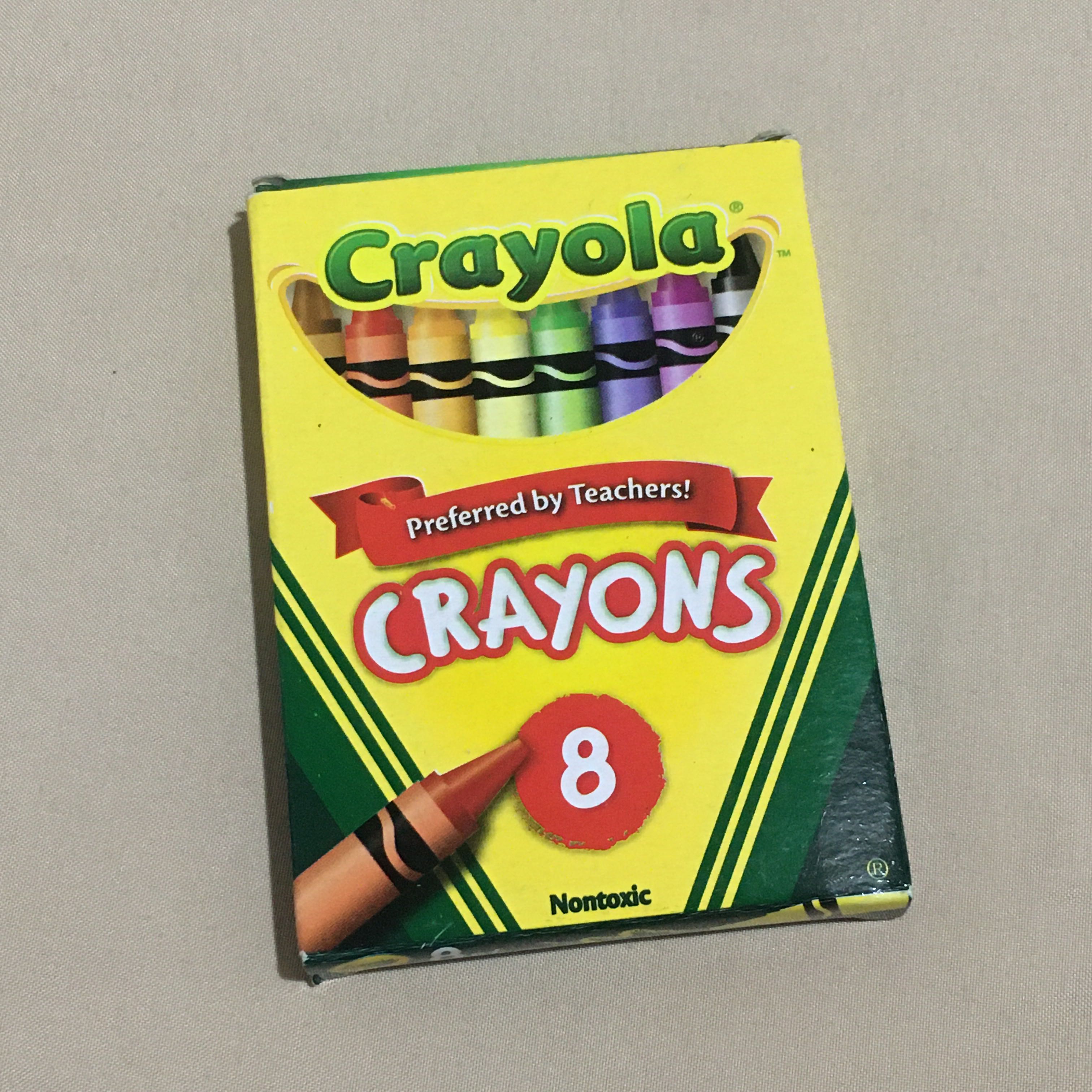 Crayola 8 crayons, Hobbies & Toys, Stationary & Craft, Craft Supplies ...