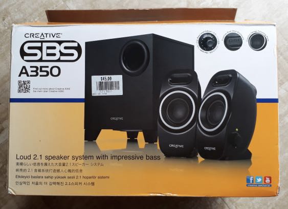 Creative SBS A350 2.1 Speaker, Audio, Soundbars, Speakers & Amplifiers ...