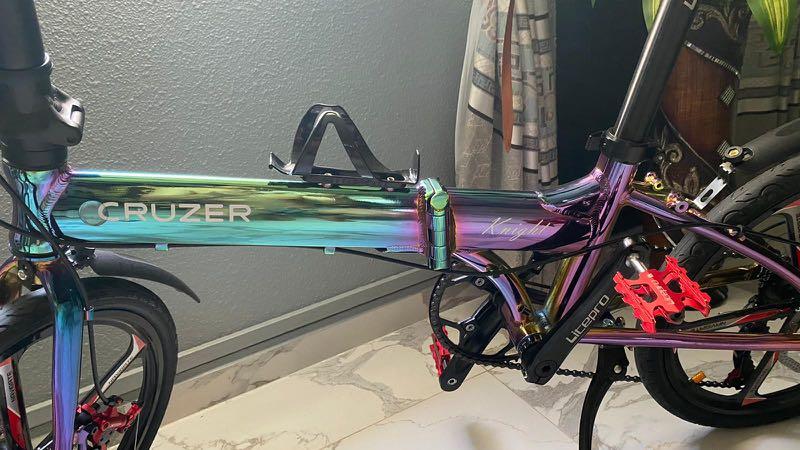 Rainbow Chrome Cruzer Knight Foldable Bicycle, Sports Equipment ...