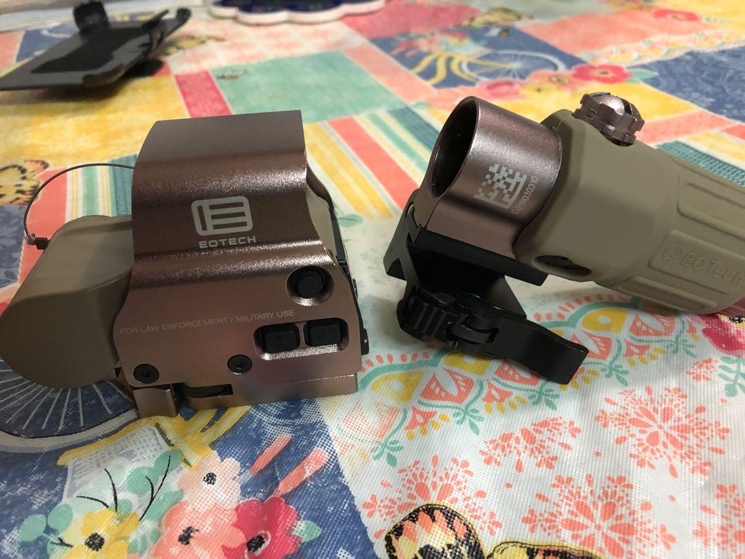Eotech replica gbb aeg red dot n magnifier 紅點 全息 鏡, 興趣及遊戲, 玩具 & 遊戲類 ...