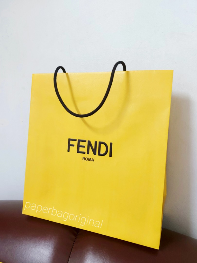 FENDI PAPERBAG AUTHENTIC PAPER BAG ORIGINAL, Barang Mewah, Tas & Dompet ...