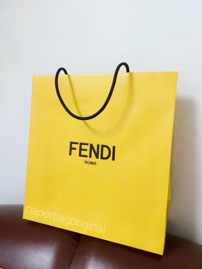 FENDI PAPERBAG AUTHENTIC PAPER BAG ORIGINAL, Barang Mewah, Tas & Dompet ...