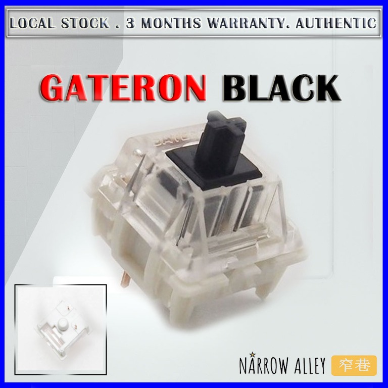 Gateron Black Switches For Mechanical Keyboard CIY Sockets SMD 3PIN ...