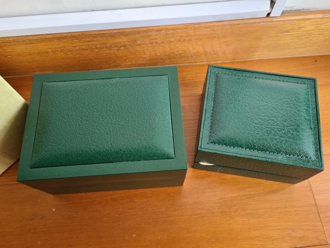 Green watch box, Luxury, Accessories on Carousell