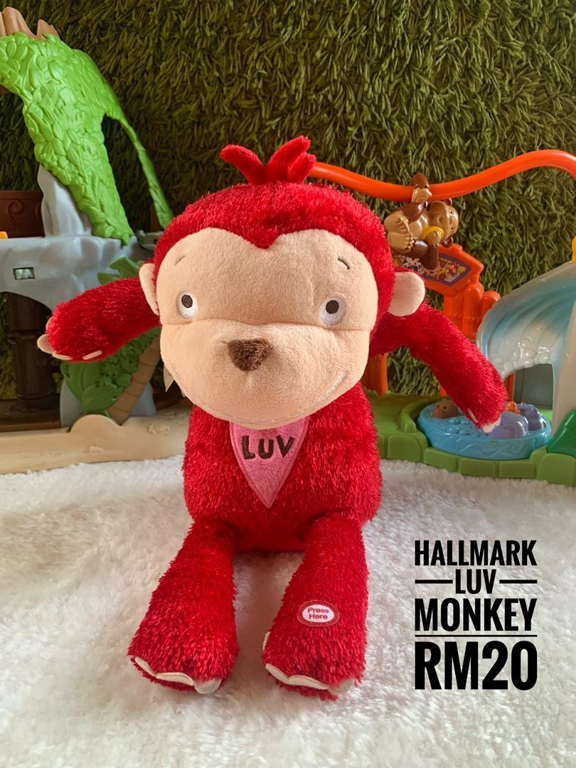 Hallmark luv monkey, Hobbies & Toys, Toys & Games on Carousell