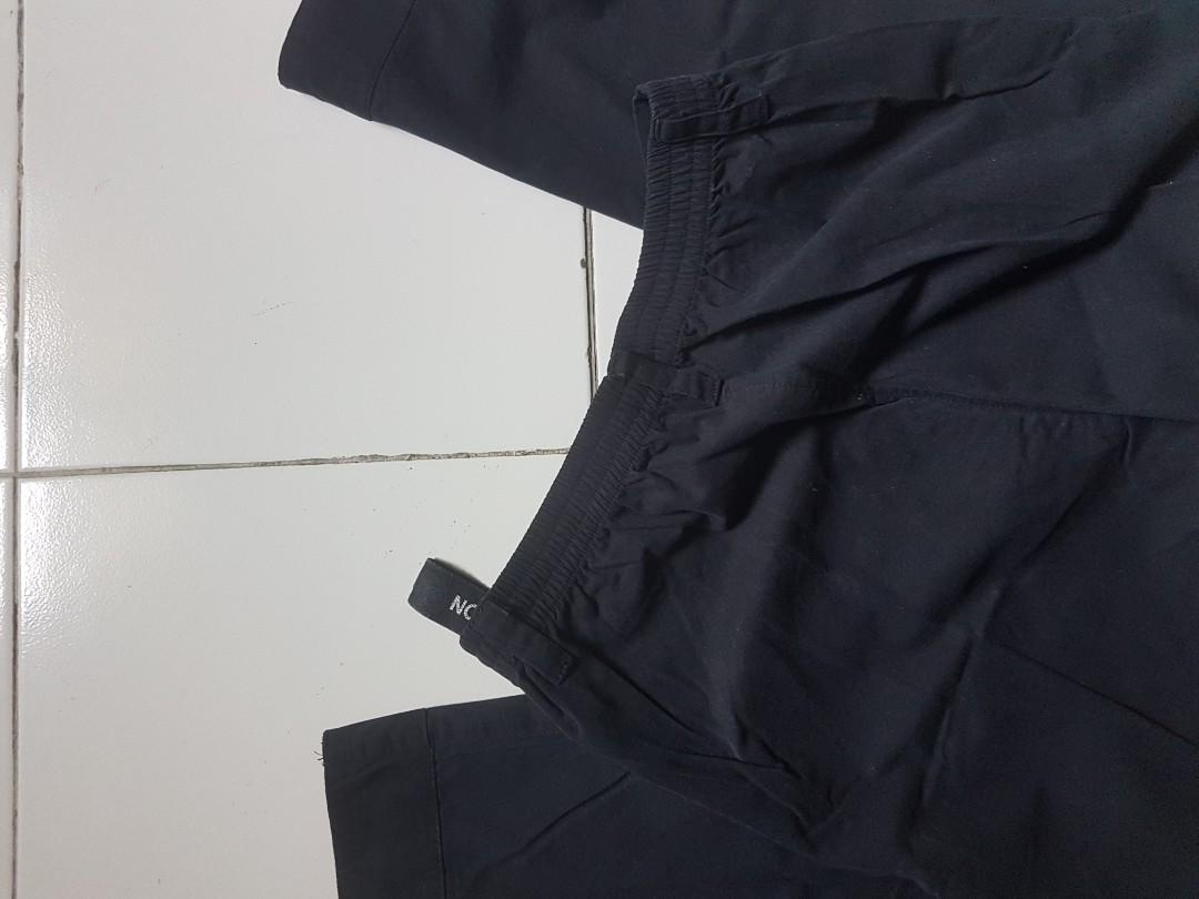 HARDWARE CELANA HITAM BLACK PANTS STRAIGHT LURUS-SEMI WIDE BAHAN ...