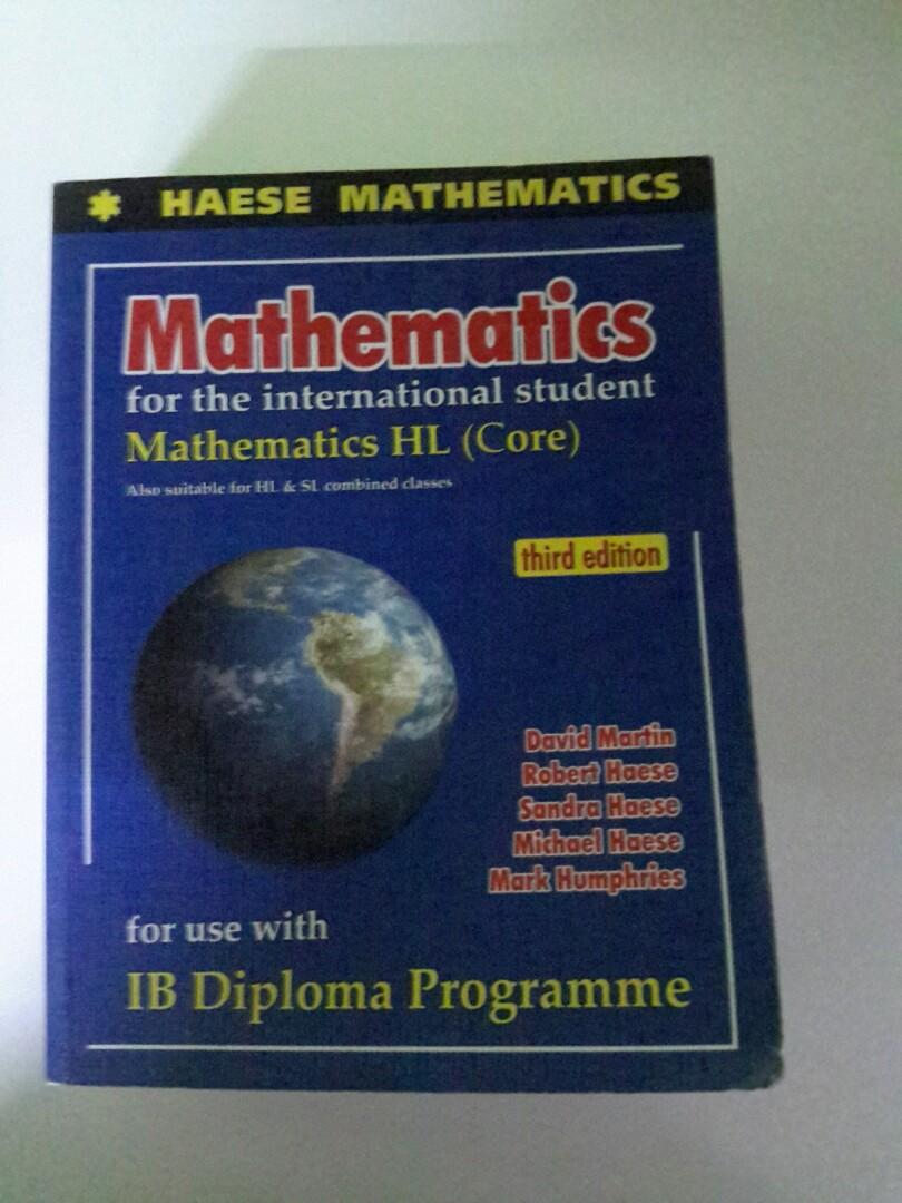 IB Mathematics HL Haese Mathematics Textbook, Hobbies & Toys, Books ...