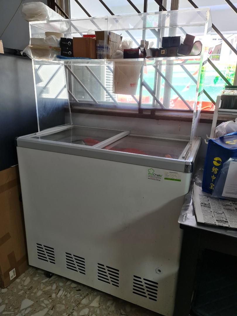 Ice cream freezer with acrylic shelving, TV & Home Appliances, Kitchen ...