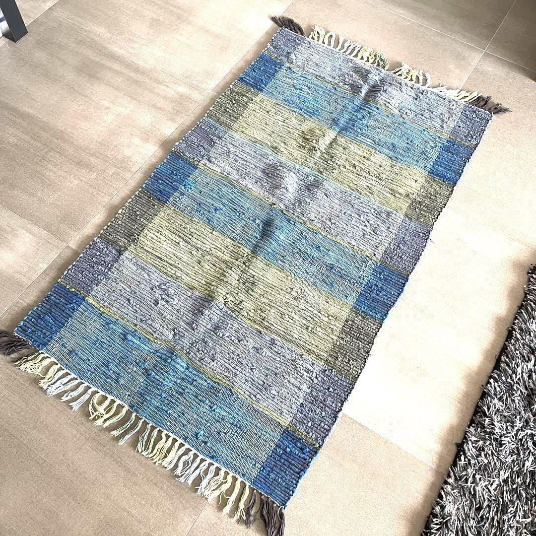 IKEA Blue Rug, Furniture & Home Living, Home Decor, Carpets, Mats ...