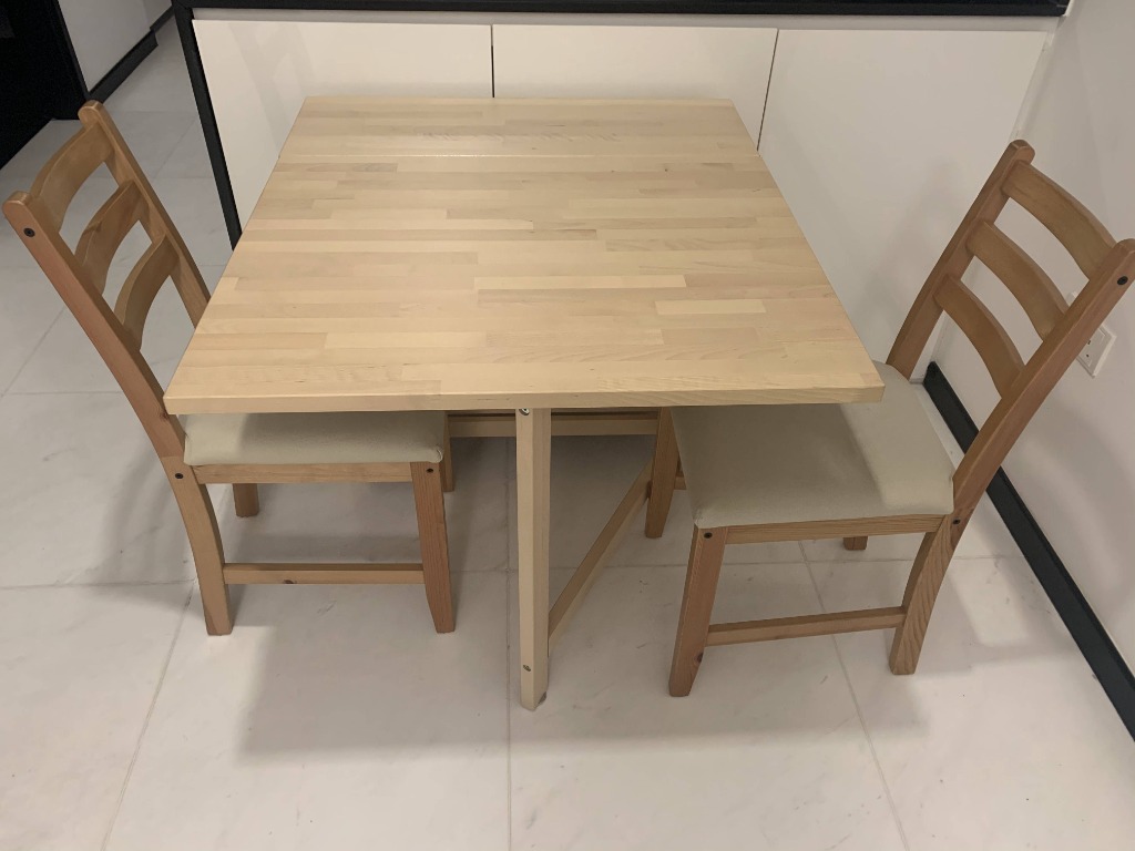 Ikea Foldable Dining Table, Furniture & Home Living, Furniture, Tables ...