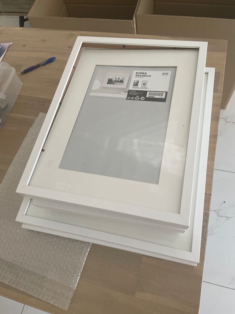 IKEA Ribba frame set of 6, Furniture & Home Living, Home Decor, Frames ...