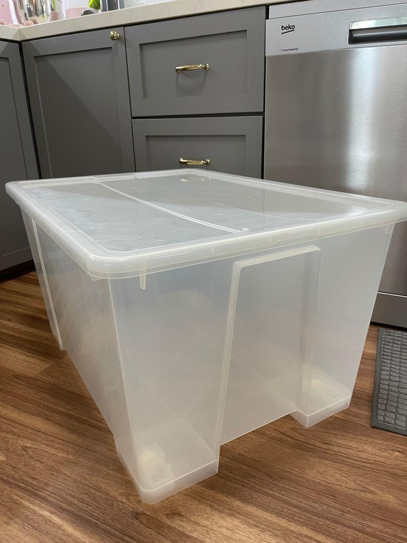 IKEA Samla storage box 130L with wheels, Furniture & Home Living, Home ...
