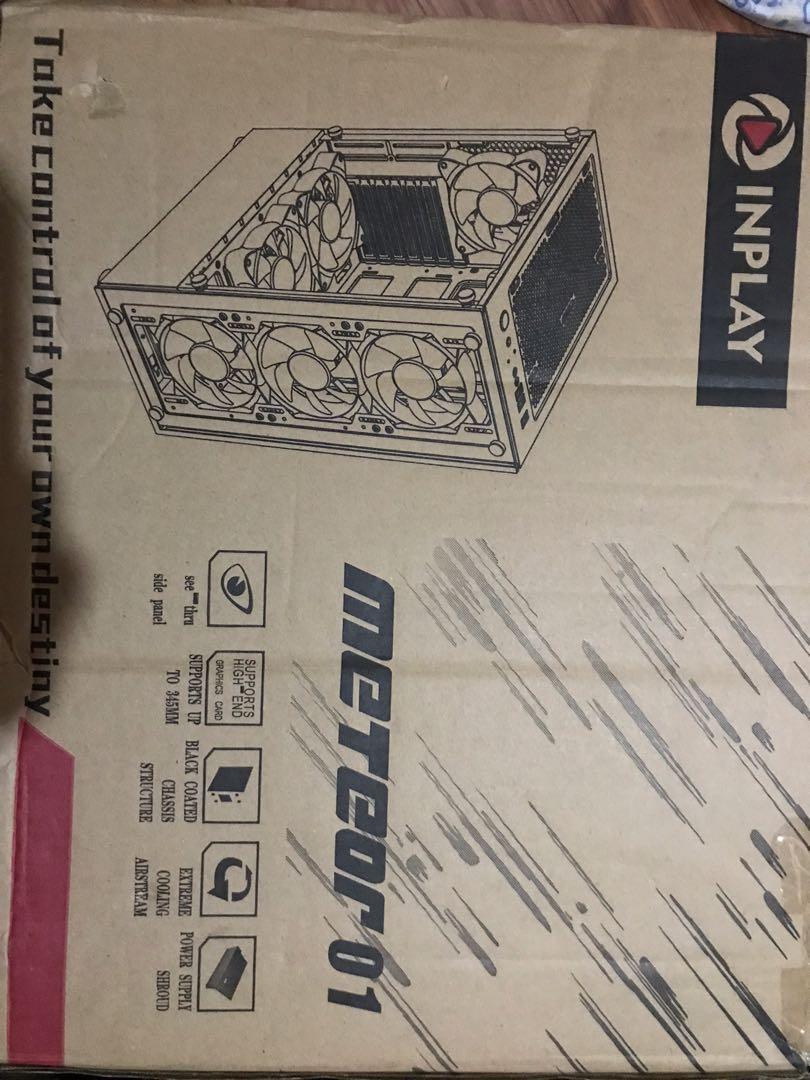 Inplay Meteor 01 gaming pc case, Computers & Tech, Desktops on Carousell