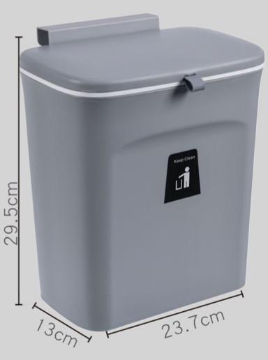 Kitchen dustbin, cover can flip front & back, Furniture & Home Living ...